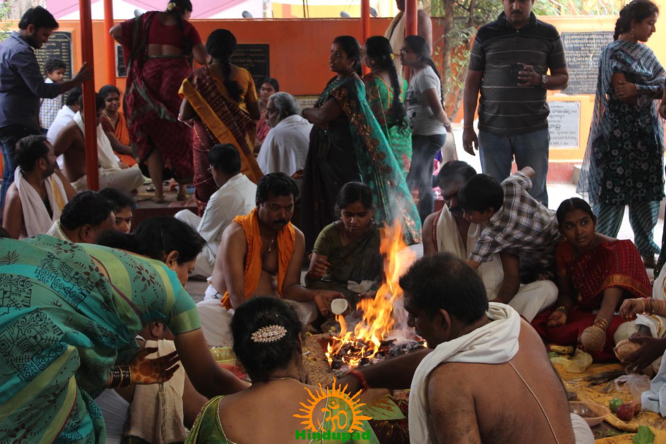 Photos: Chandi Homam at Sri Indraprastha Colony Temple on Durga Ashtami ...