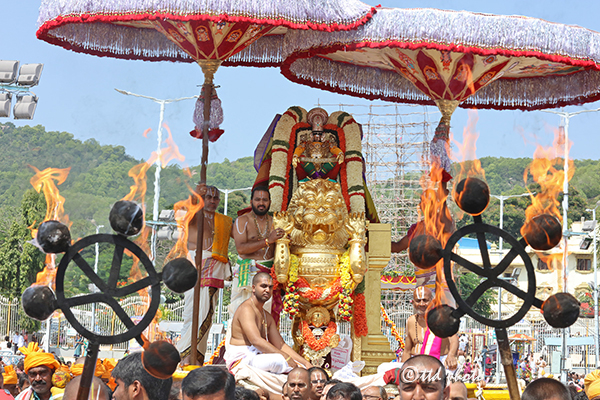 Third day of Brahmotsavam | 6 October 2024 | Simha Vahana Seva ...