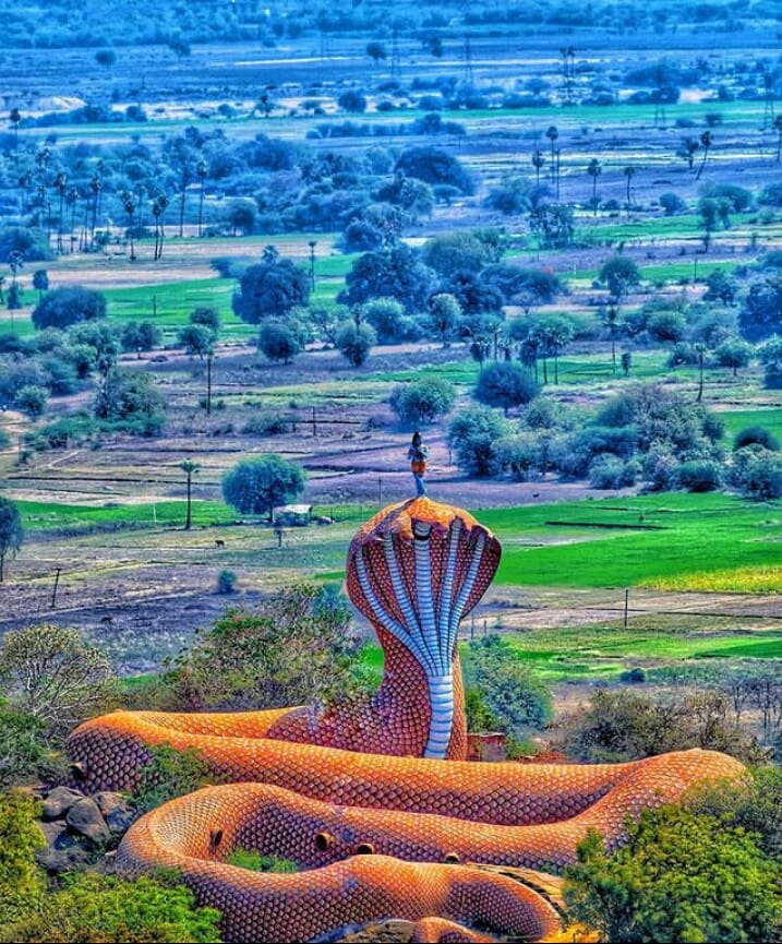Nampally Gutta Temple | Giant Snake Shaped Temple of Lakshmi Narasimha ...